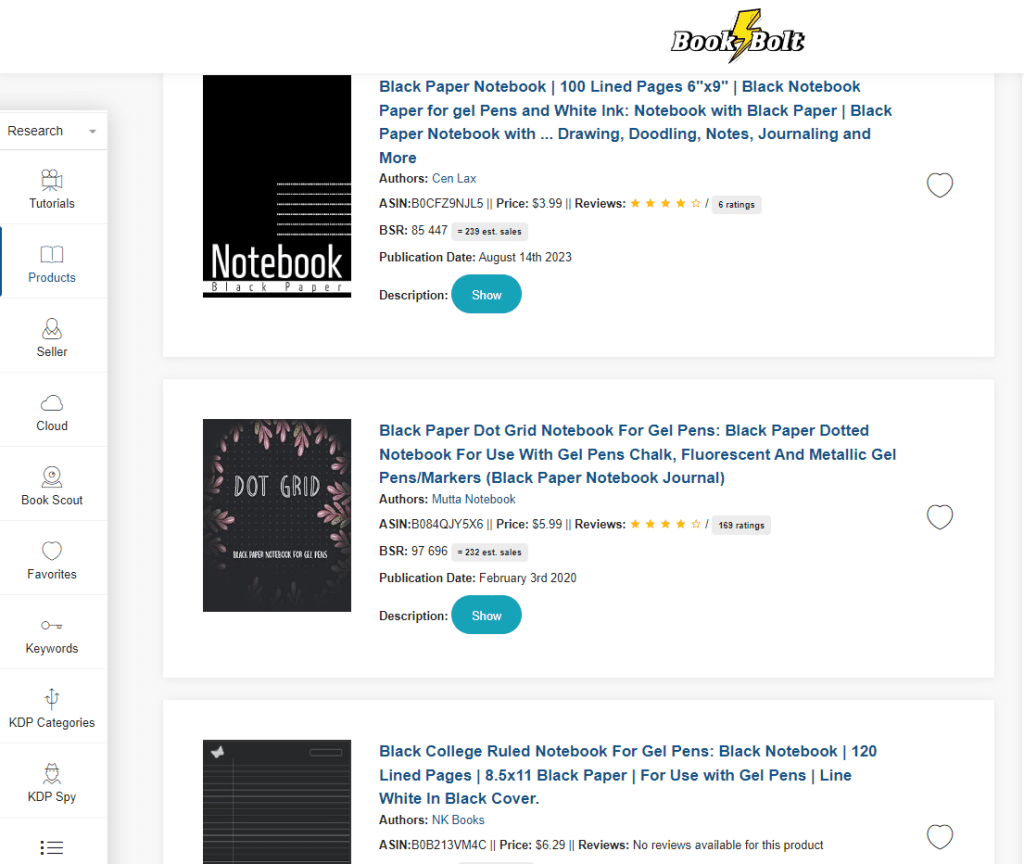 Black paper notebooks: An emerging niche on Amazon KDP that’s yet to ...