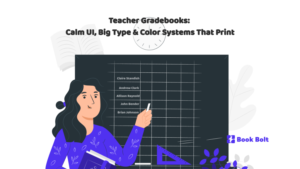 Teacher Gradebooks: Calm UI, Big Type & Color Systems That Print - Book ...