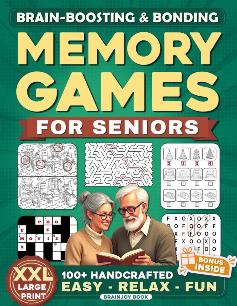 Puzzle Books for Seniors - Large-print Sudoku, word searches, mazes—and ...