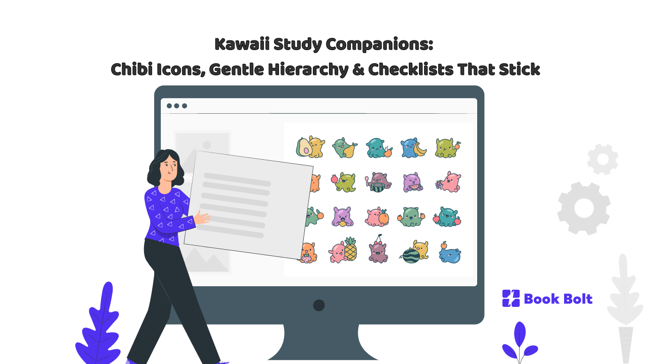 Kawaii Study Companions: Chibi Icons, Gentle Hierarchy & Checklists ...